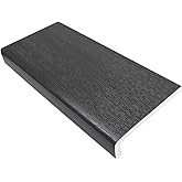 200mm Grey UPVC Window Board/Cill Cover 1.25m Long 9mm Thick Plastic ...