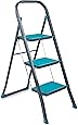 Beldray LA024510TQ 3 Step Ladder with Non-Slip Steps, Approx 2.5 Metre ...