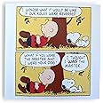 Peanuts Comic Strip Style Art Card Charlie Brown Snoopy Dog and Master ...
