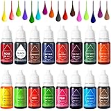 Colorant alimentaire liquide concentré Nourriture Dye 12 couleurs 6ml ...