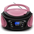 Tragbarer CD-Player | CD/CD-R | USB | FM Radio | AUX-In | Kopfhöreranschluss | Kinder Radio ...