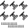 6 Pairs Push in Plinth Panel Furniture Connectors Bracket Fixings with ...