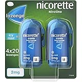Nicorette Fruit 2mg Lozenge (4 x 20 Lozenges), Effective and Discreet ...