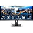 PHILIPS 346B1C- 34 inch WQHD Curved Monitor, 100Hz, 4ms, VA, USB-C dock ...