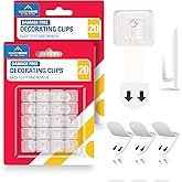 Command Decorating Clips, Pack of 20 Mini Hooks and 24 Small Strips ...