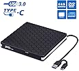 External CD DVD Drive, Cocopa Type-C USB 3.0 Slim Portable CD/DVD-RW ...