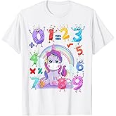 Maths Day Costume Idea For Kids & Maths Fancy Dress Unicorn T-Shirt ...