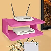 Dime Store Set top Box Stand | WiFi Router Holder Wooden Wall Shelves ...