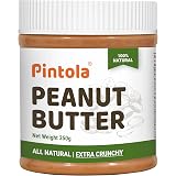 Pintola All Natural Peanut Butter (Crunchy) | Unsweetened | 30g Protein ...