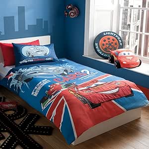 Disney Pixar Cars 2 Luxury Embroidered Single Duvet Set: Amazon.co.uk ...