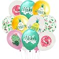 iwiio 18Pcs Hawaiian Tropic Balloons, Hawaiian Party Decorations ...