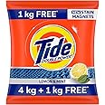 Tide Plus Double Power Detergent Washing Powder Lemon & Mint 4kg + 1kg ...