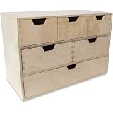 Creative DECO Pequeña Cajonera Madera | 4 Cajones | 28,5 x 20 x 19 cm ...