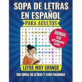 Sopa de letras Letra muy grande: Sopa de letras Letra muy grande. Fácil para Mayores, Adultos y ...