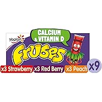 Frubes Yogurt, Strawberry, Red Berry and Peach, 9 Tubes : Amazon.co.uk ...