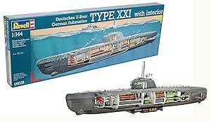 Revell 05078 U-Boat XXI Type w. Interieur Model Kit : Amazon.co.uk ...