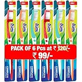 Buy Ajay Quest manual toothbrush for adults (Pack of 6 Pcs) Hard ...