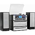 Steepletone BRITANNIA Music Stack System, CD RECORDING, 9-in-1 Modular ...
