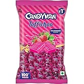 Candyman Toffichoo, Strawberry - 100 Soft Toffees for In-home Serves ...