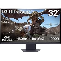 LG Ultragear™ 32GS60QC (32 inch) QHD 1000R Curved Gaming Monitor (2560 ...