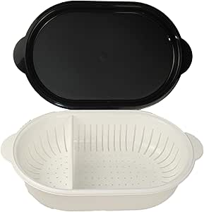 TUPPERWARE Küchenhelfer Sieb Super Servierstar 4,0 L schwarz-weiß ...