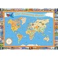 I MAPS Our Amazing World Map - Children's Illustrated Map of The World ...