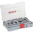 Bosch Professional 6 pcs. Trim & Edging Router Bit Set (for Wood, Ø 1/4 ...