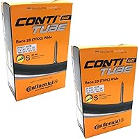 Continental Race 28 700 x 25-32c Bike Inner Tubes with Presta 60mm Valve (Pair),Black : Amazon ...