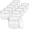 BenBow Eimer mit Deckel 0,5l transparent 10x 0,5 Liter ...