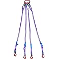 FITHOIST 6 Ton 4 Leg Chain Sling 5/16” 5 Ft, G80 Alloy Steel 4 Way ...