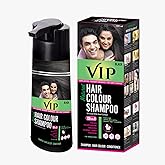Buy VIP HAIR COLOUR SHAMPOO 180ml Black for Men & Women | Alternate to ...