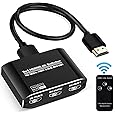 Buy NEWCARE HDMI 2.0b Switch 3 in 1 Out With High Speed 3.9 FT Cable, 3x1 Selector With Remote ...