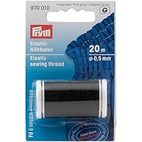 Prym Consu Elastic Sewing Thread 0.5 mm black, Polyester : Amazon.co.uk ...