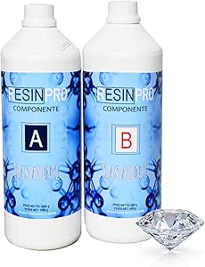 Resin Pro - Resina Epossidica Trasparente Atossica - Resina + Indurente ...