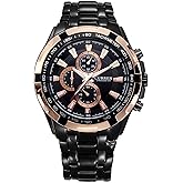 Mema Men's Watches High Accuracy Quartz Movement Steel Band 1720M Watch ...