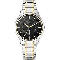 Titan Lagan White Dial Analog with Day and Date Metal Strap Watch for ...