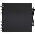 Paperchase Black Kraft Square Scrapbook, Photo Album, Memory Book ...