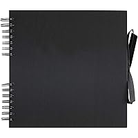 Paperchase Black Kraft Square Scrapbook, Photo Album, Memory Book ...