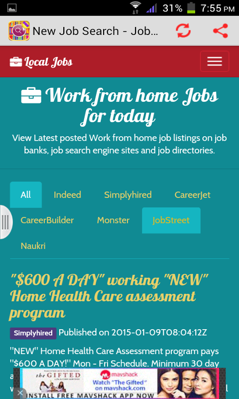New Job Search - Jobs Today: Amazon.co.uk: Appstore for Android