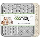 Coomazy Licky Mats for Dogs 2 Pcs Dog Slow Feeding Lick Mats with Suction Cup Boredom and ...