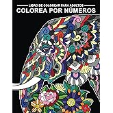 Colorea por Número Patrones Fácil: Libro de Colorear para Adultos con Ilustraciones Simples de ...