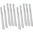 KMW Table Crumber with Pocket Clip, Silver (10 Pieces) I Stainless ...