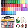 Artecho Polymer Clay Set, 50 Colors Modeling Clay Kit with 5pcs Clay ...
