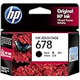 HP 678 Black Ink Advantage Cartridge (CZ107AA) : Amazon.in: Computers ...