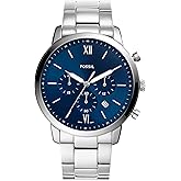 Buy Fossil Everett Analog Blue Dial Men's Watch-FS5795, Silver at Amazon.in