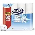 Nicky Soft Touch Toilet Tissue, 32 Roll, 419305 : Amazon.co.uk: Grocery