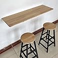 ENKEZI Wall Mounted Fold Down Desk for Small, for Kitchen Breakfast Bar ...