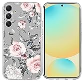 ZTOFERA Case for Samsung Galaxy A15 5G/4G, Transparent Clear Soft TPU Case with Flower Pattern ...