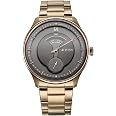 Titan Quartet Quartz Analog Grey Dial Brown Stainless Steel Strap Watch ...