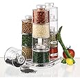 Spice Jar Bottle Tower Carousel Clear Acrylic Rack Container Storage ...